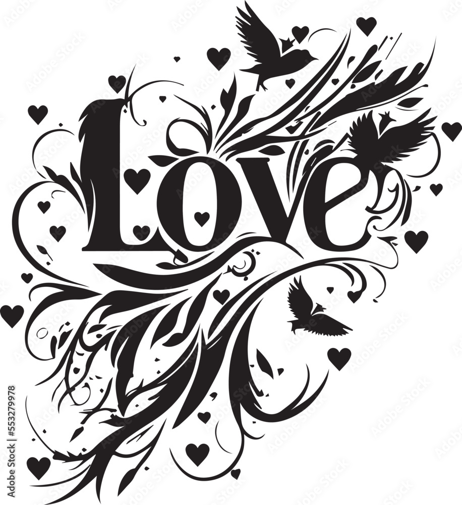 Love logo Stock Vector | Adobe Stock