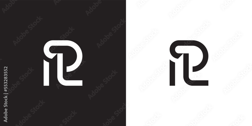 Minimal RL logo. Icon of a LR letter on a luxury background. Logo idea ...