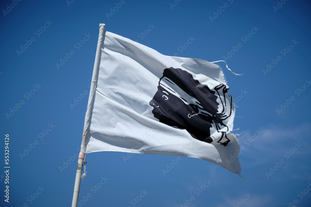 Drapeau Corse, tête de Maure Stock Photo | Adobe Stock