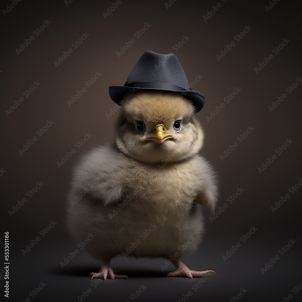 Ai generated dapper dressed mafia gangster chickens. Created using ai ...