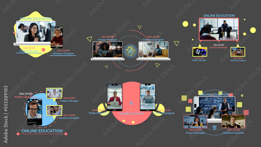 Overlay Training Online Chatting Stock Template | Adobe Stock