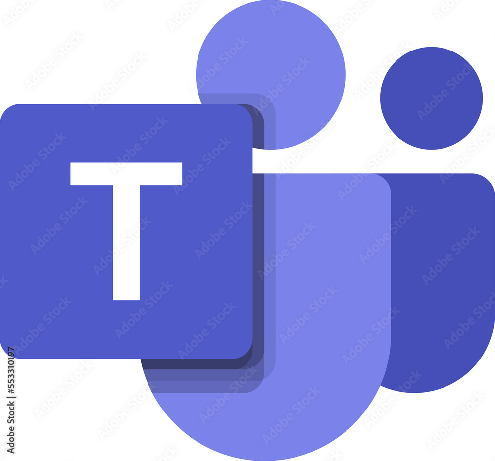 Microsoft Teams Logo or Icon. Remote working application symbol. Vector ...