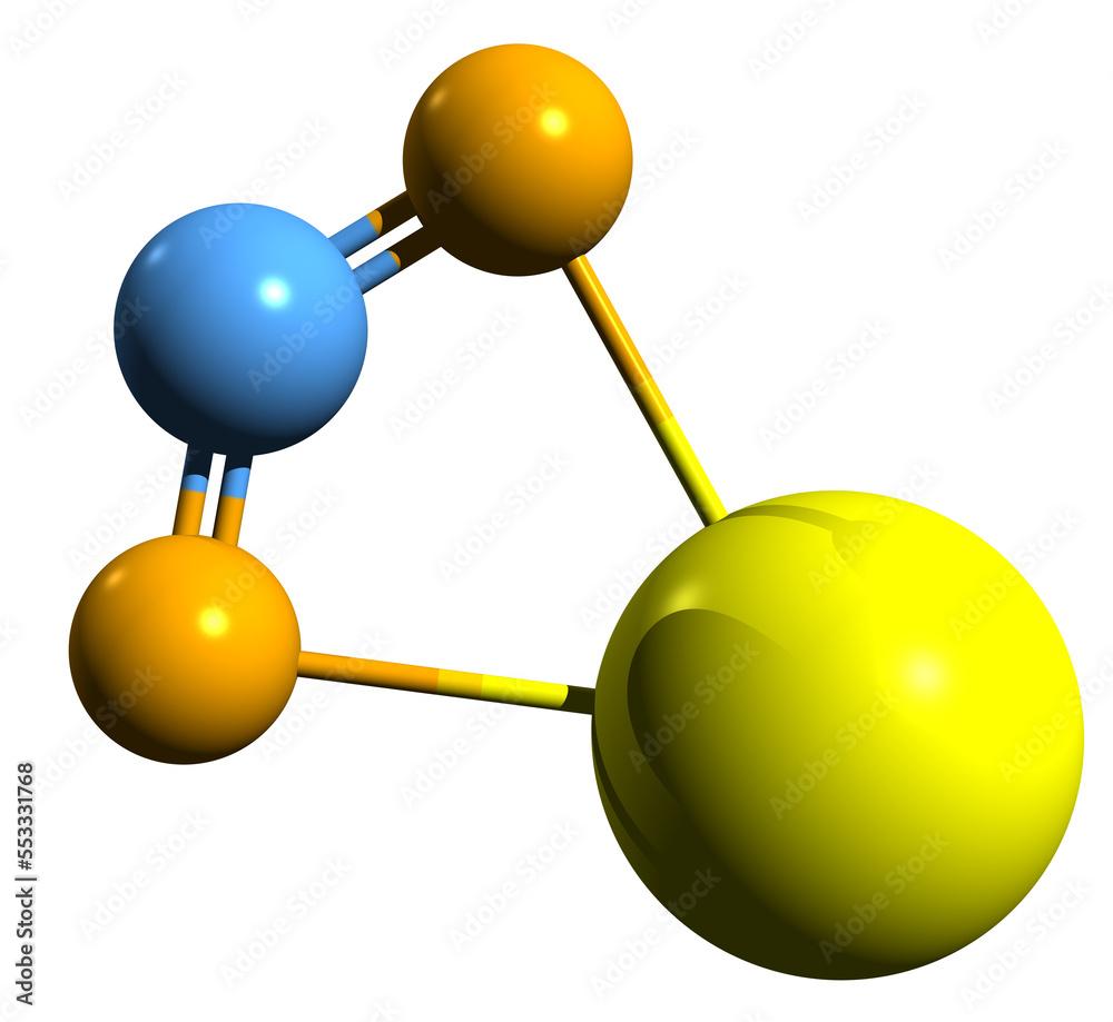 3D image of Calcium cyanamide skeletal formula - molecular chemical ...