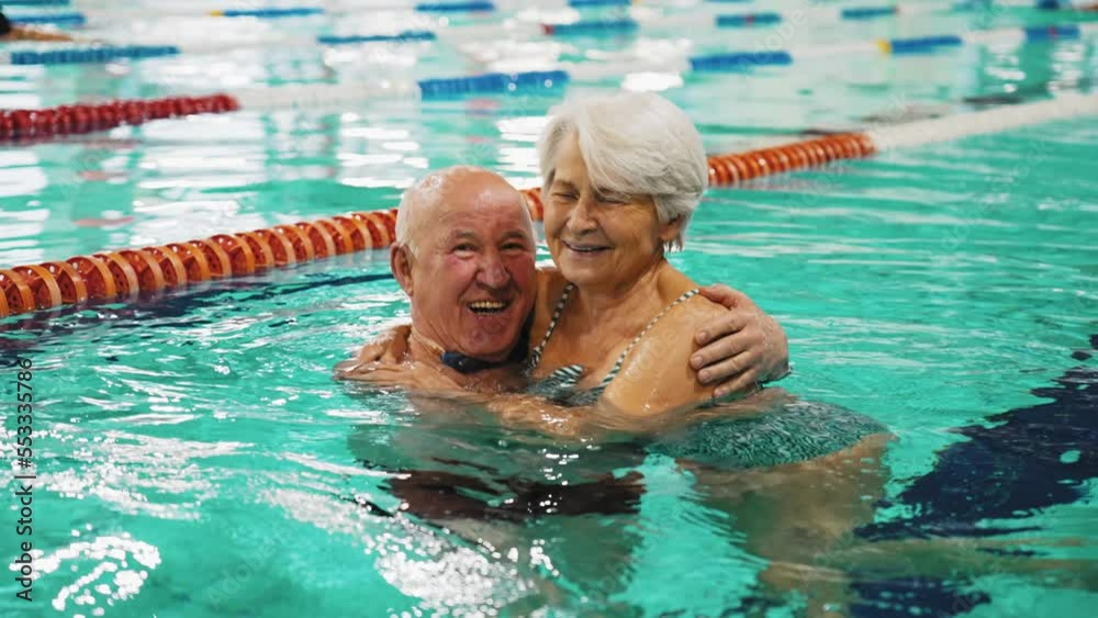 Active seniors concept. Happy elderly caucasian heterosexual married ...