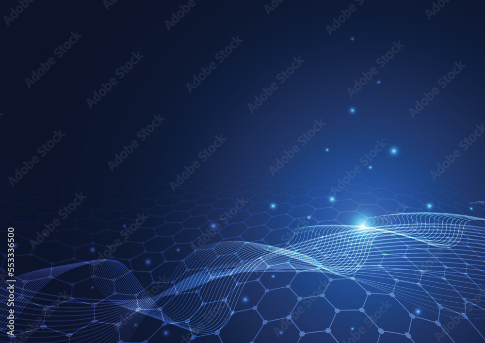 Big data visualization. Abstract technology innovation communication ...