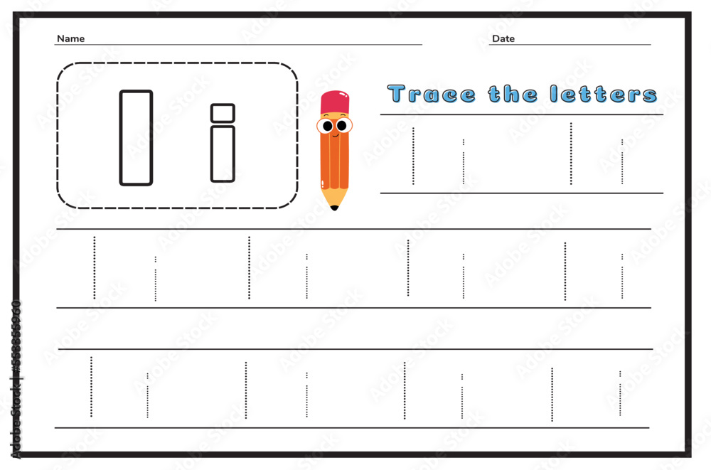 Writing practice of letters I. Coloring book. Education for children ...