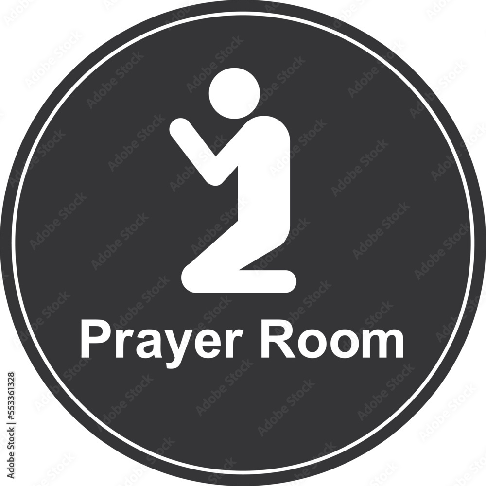 Islamic prayer room icon sign. Religion signs and symbols. Stock Vector ...