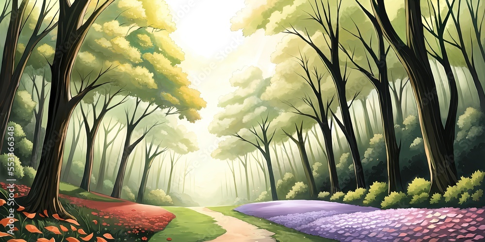 2D Visual Novel: Fantasy Nature Vol. 1 - Stylized Anime Background ...