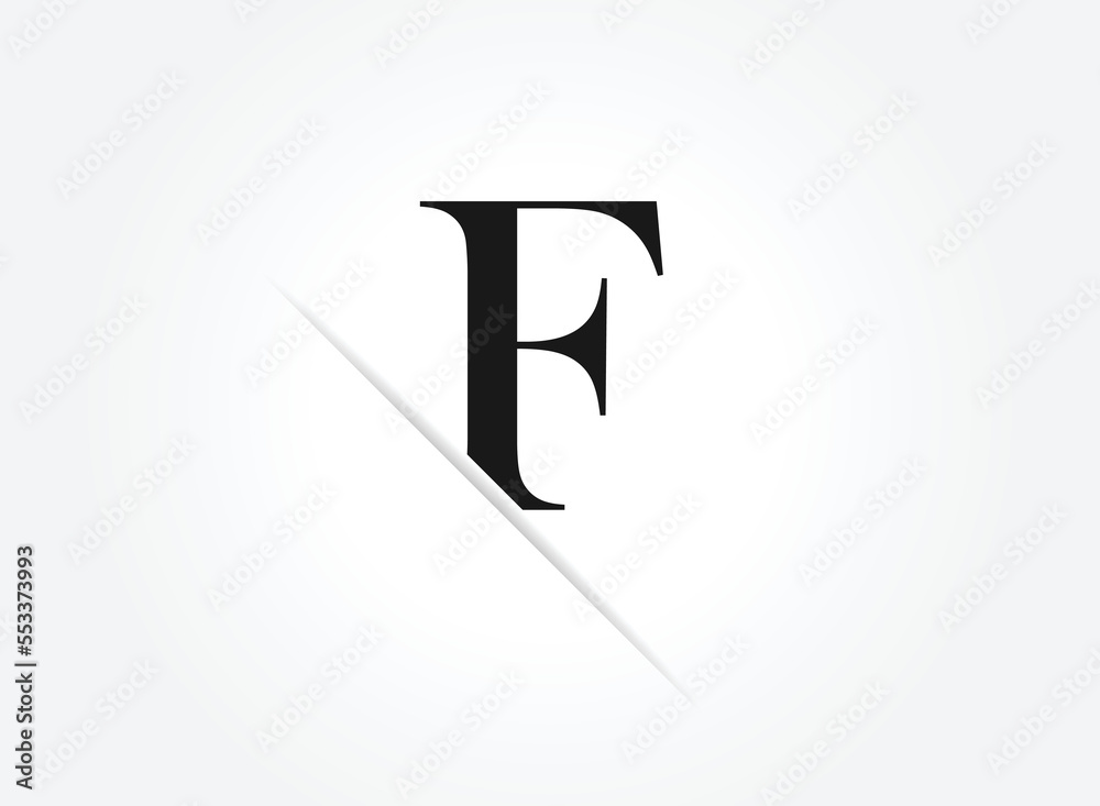 Letter F icon alphabet symbol. Letter F logo icon design vector sign ...