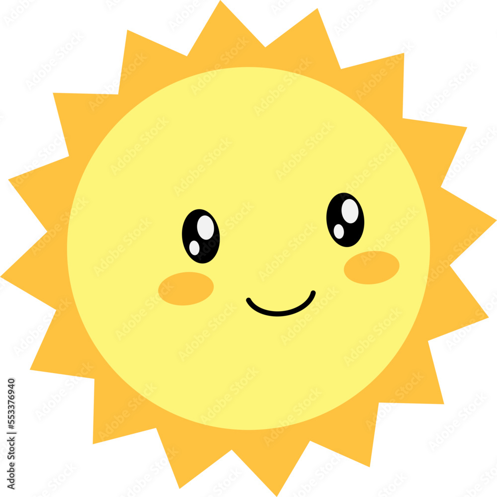 cute sun,svg illustration Stock Vector | Adobe Stock