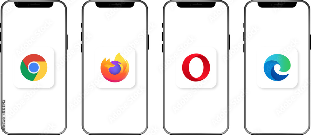 Mozilla Firefox, Microsoft Edge, Google Chrome and Opera are popular internet browsers on ...