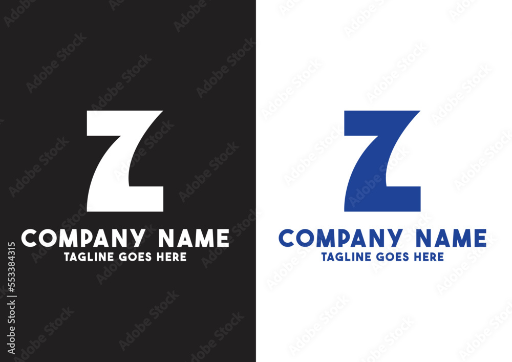 Letter Z logo design vector template, 7Z letter logo Stock Vector ...