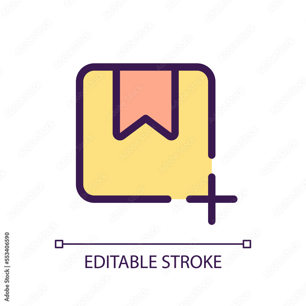 Add parcel pixel perfect RGB color ui icon. Create new orders online ...