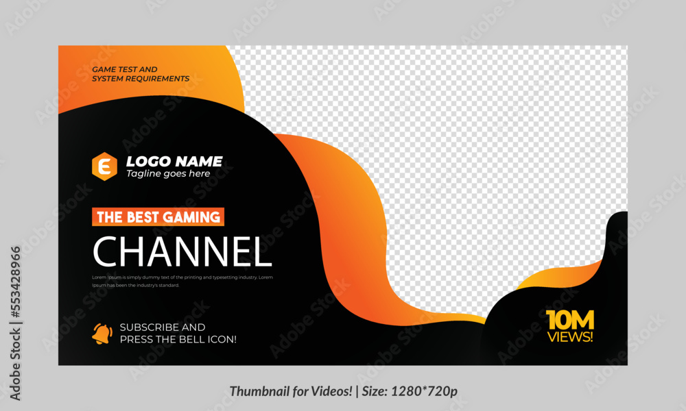 Editable Thumbnail for videos and all social platforms usable in your ...
