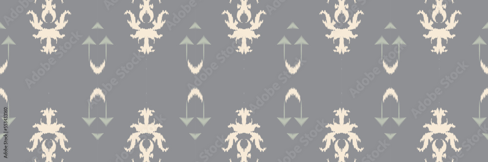 Ikat triangle batik textile seamless pattern digital vector design for ...