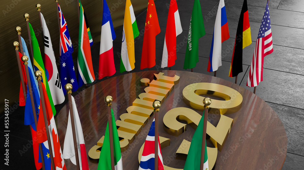 Flags G20 membership , Concept of the G20 summit or meeting, G20 ...