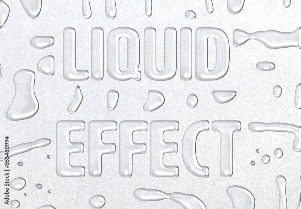 realistic Liquid Text Effect Stock Template | Adobe Stock