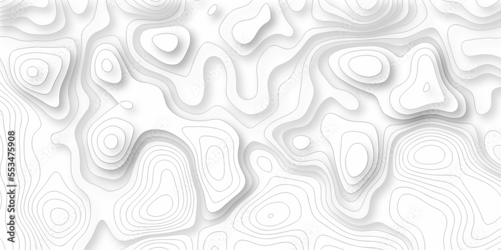 Topographic map. Geographic mountain relief. Abstract lines background ...