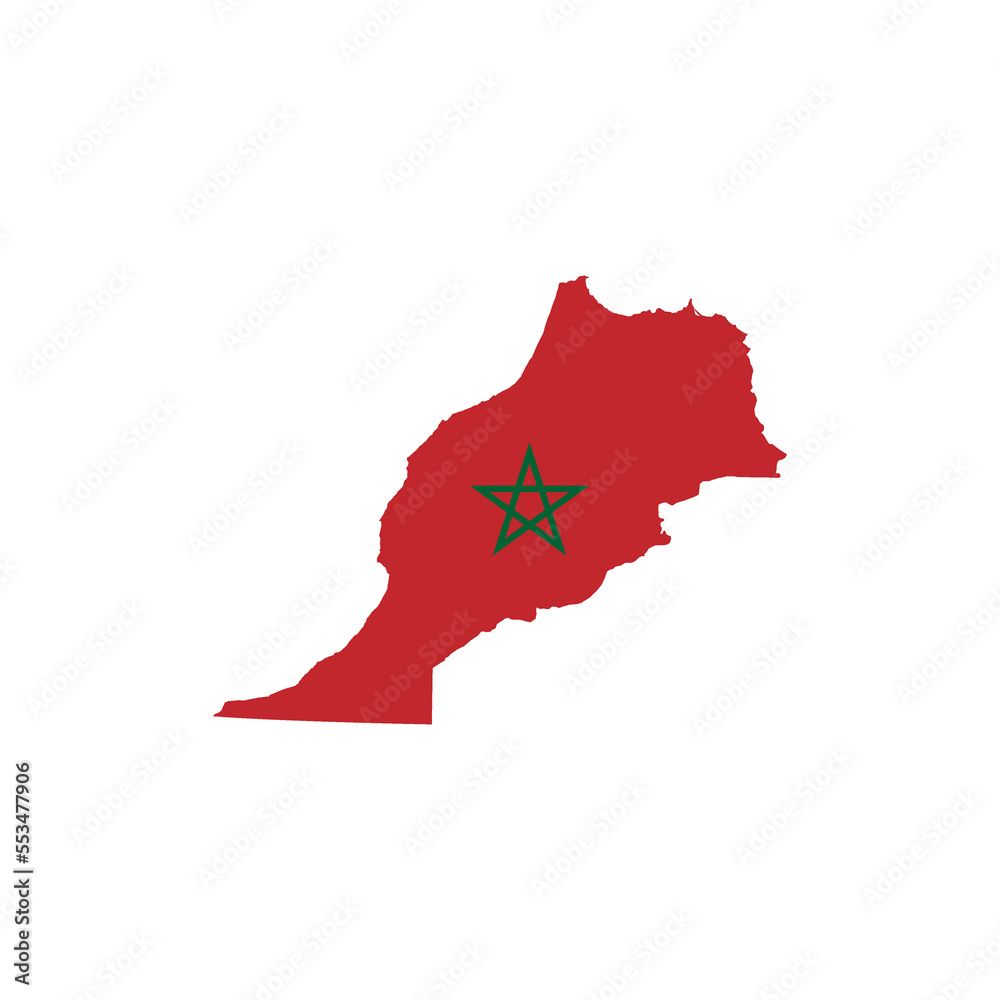 Map And Flag Of Morocco Royalty Free Vector Image Map And Flag Of ...