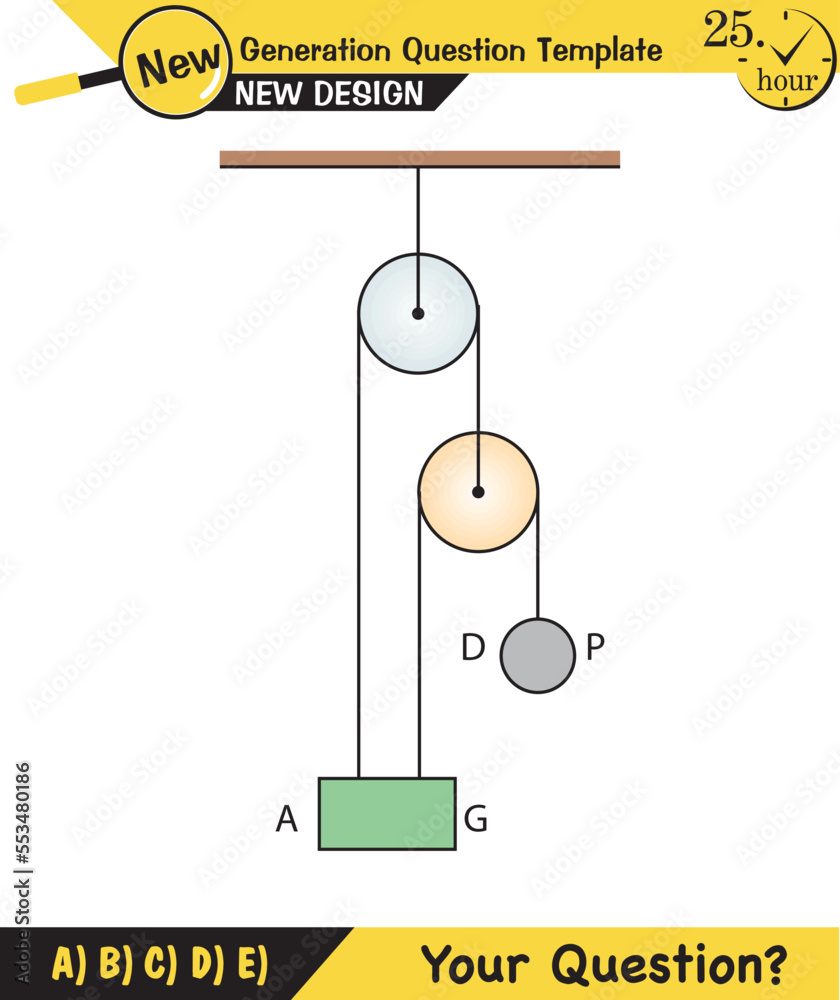 Physics, simple machines, inclined plane, spinning wheel, pulleys, next ...
