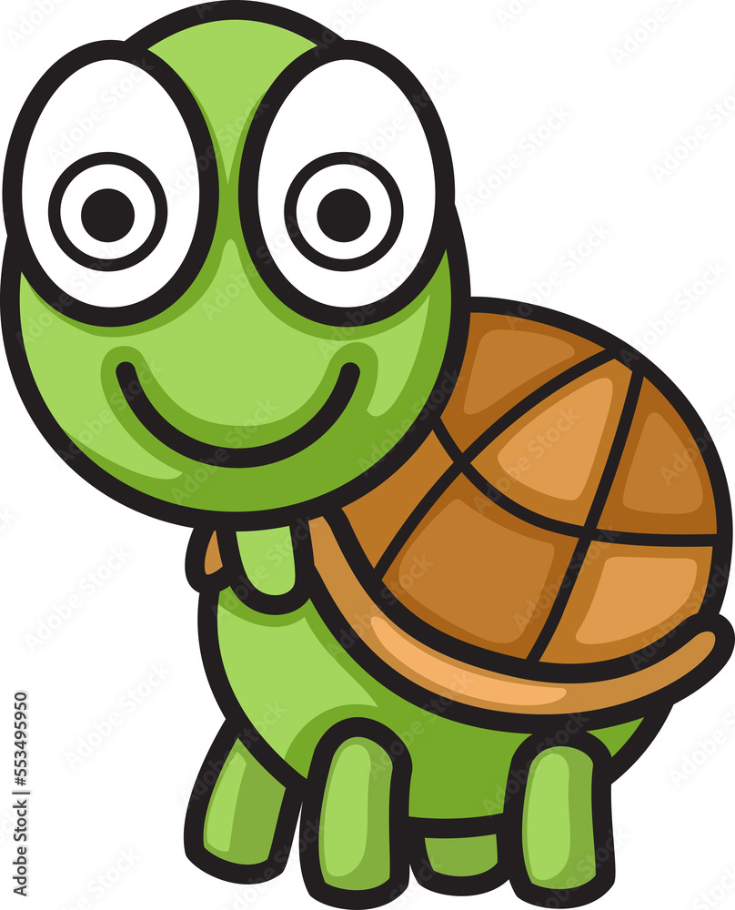 cartoon turtle outline character Stock Illustration | Adobe Stock