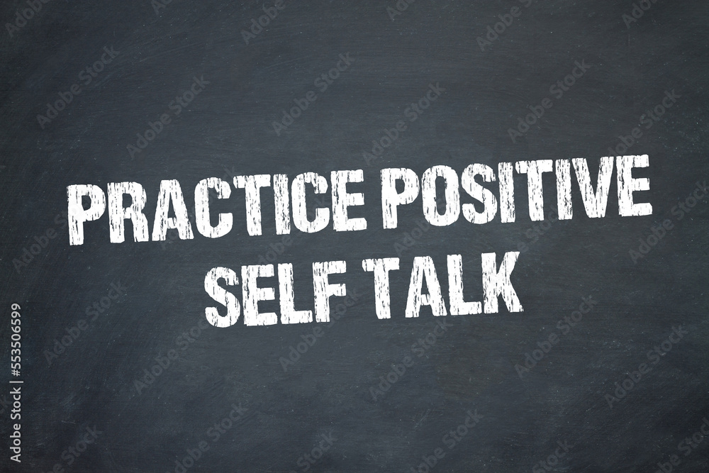 practice positive self talk Stock Illustration | Adobe Stock