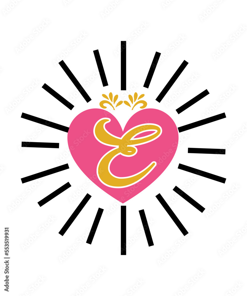 Monogram SVG Bundle, Last Name Svg, Initial Monogram Svg, Flourish ...