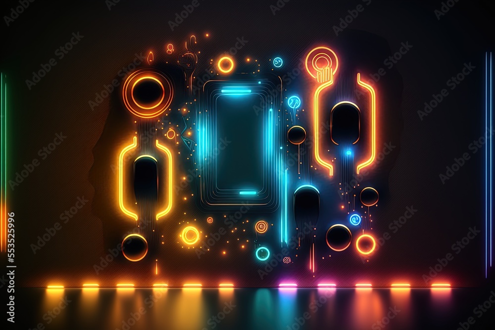 an explanation of the technology behind realistic neon signs Generative ...