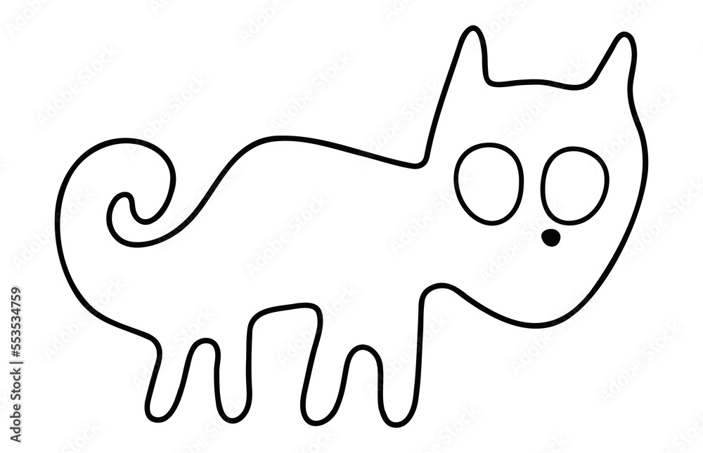Geoglyph of the cat from Nazca, The Nazca Lines, Nazca Desert, Peru ...