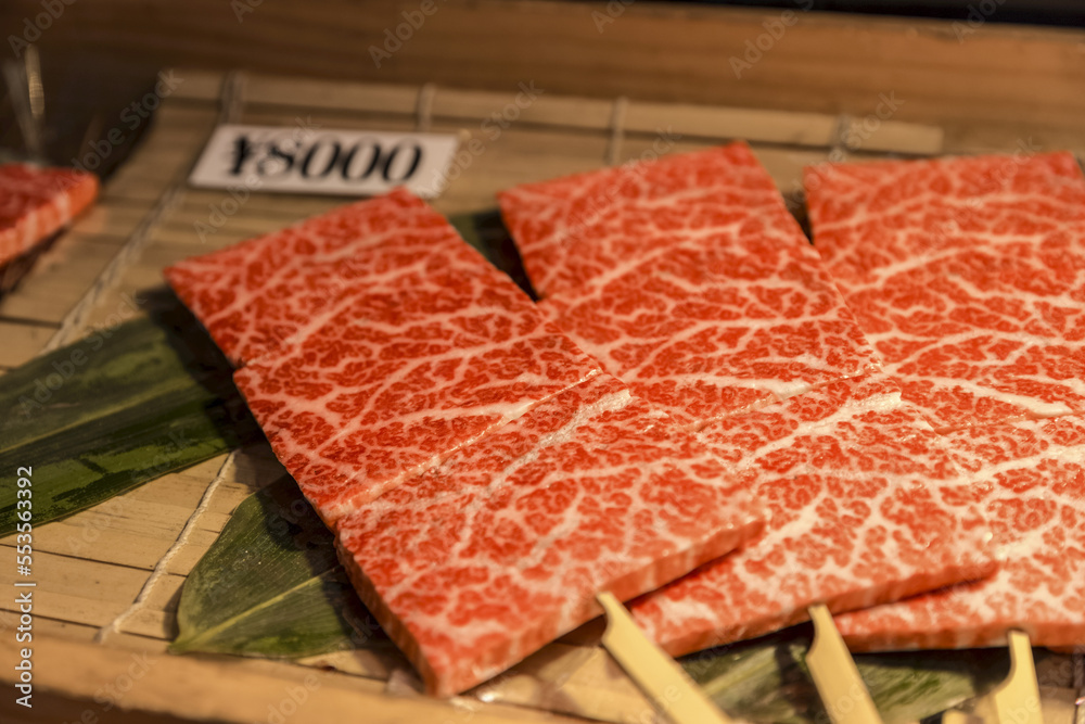 Wagyu Beef at the market; Tokyo, Kanto, Japan Stock Photo | Adobe Stock