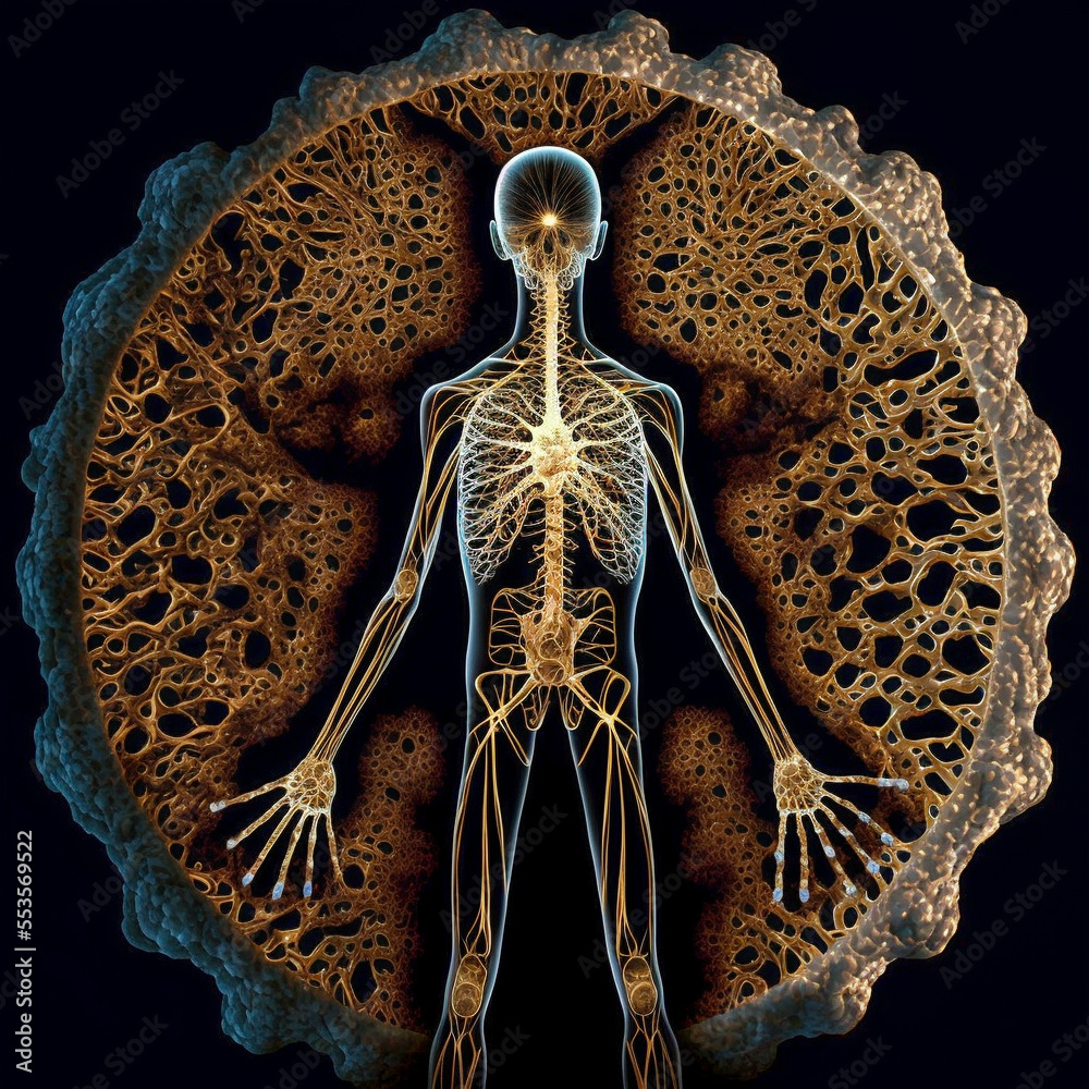 Fungal infection affects the human body. Stock Illustration | Adobe Stock