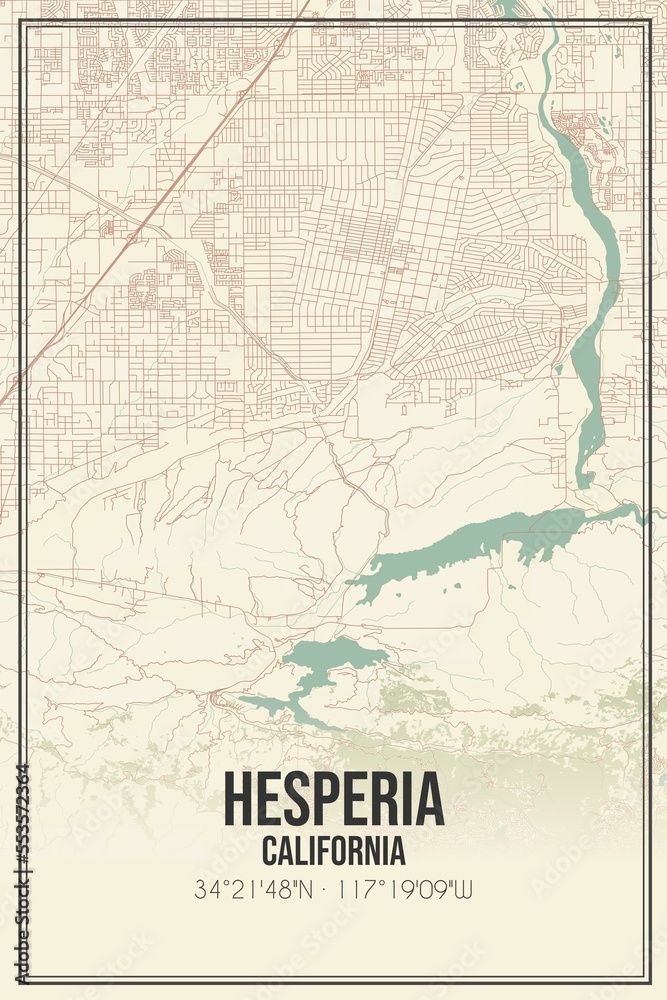 Hesperia California Map