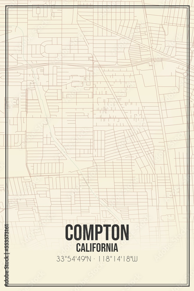 Compton California Map