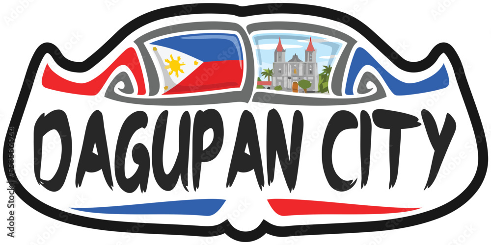 Dagupan City Philippines Flag Travel Souvenir Sticker Skyline Landmark ...