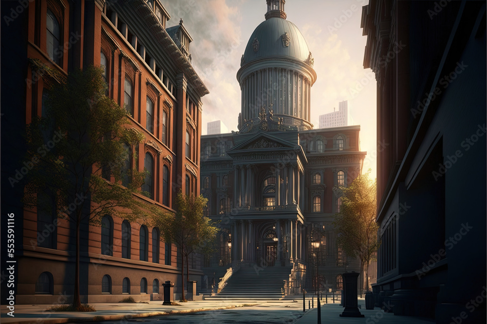 Abandoned City - Cultural District - Urban Concept Art Illustration of ...