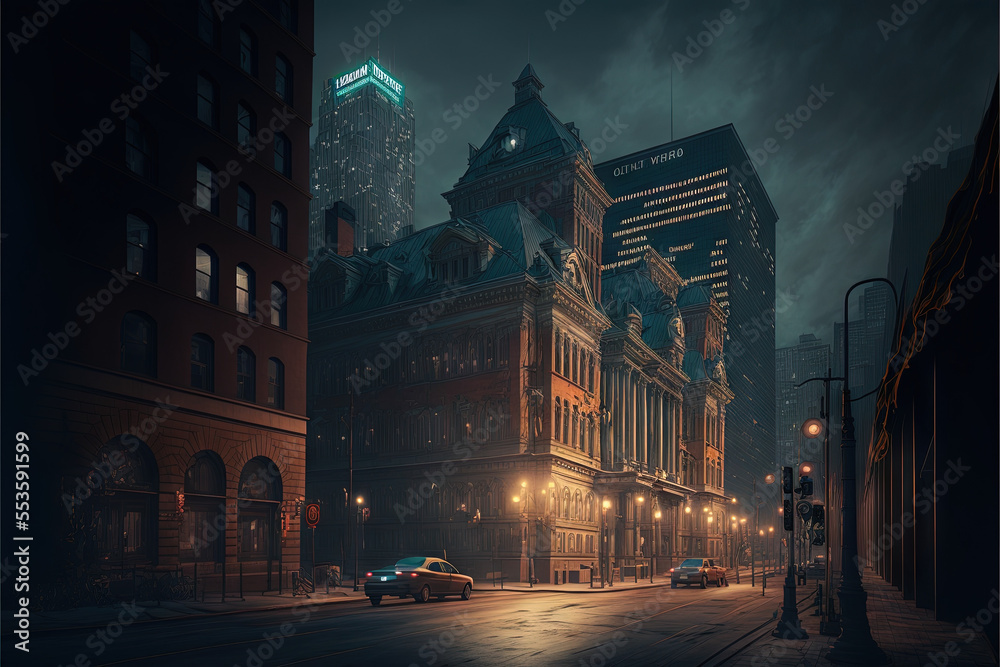 Abandoned City - Entertainment District - Urban Concept Art ...