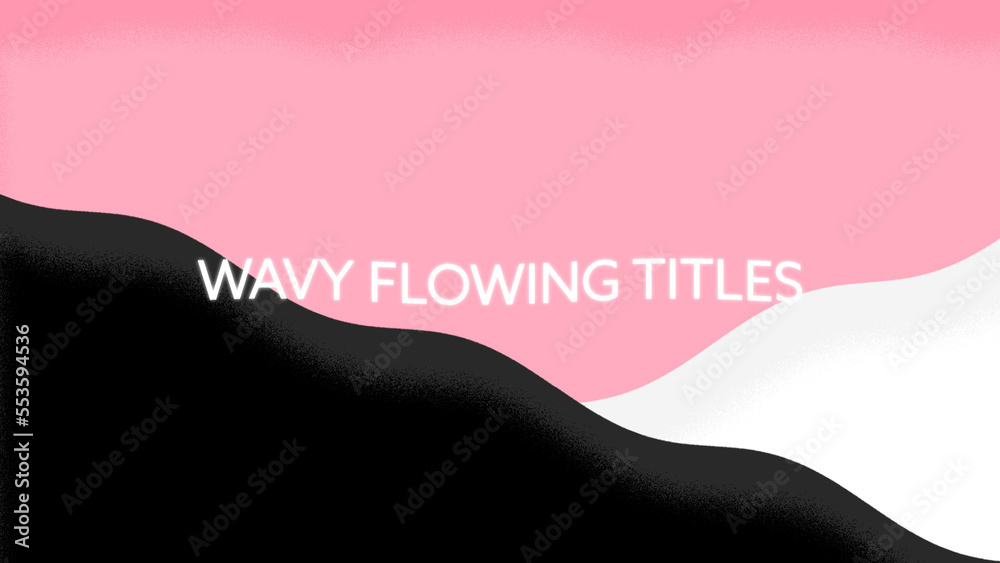 Simple Wavy Flowing Titles Stock Template | Adobe Stock