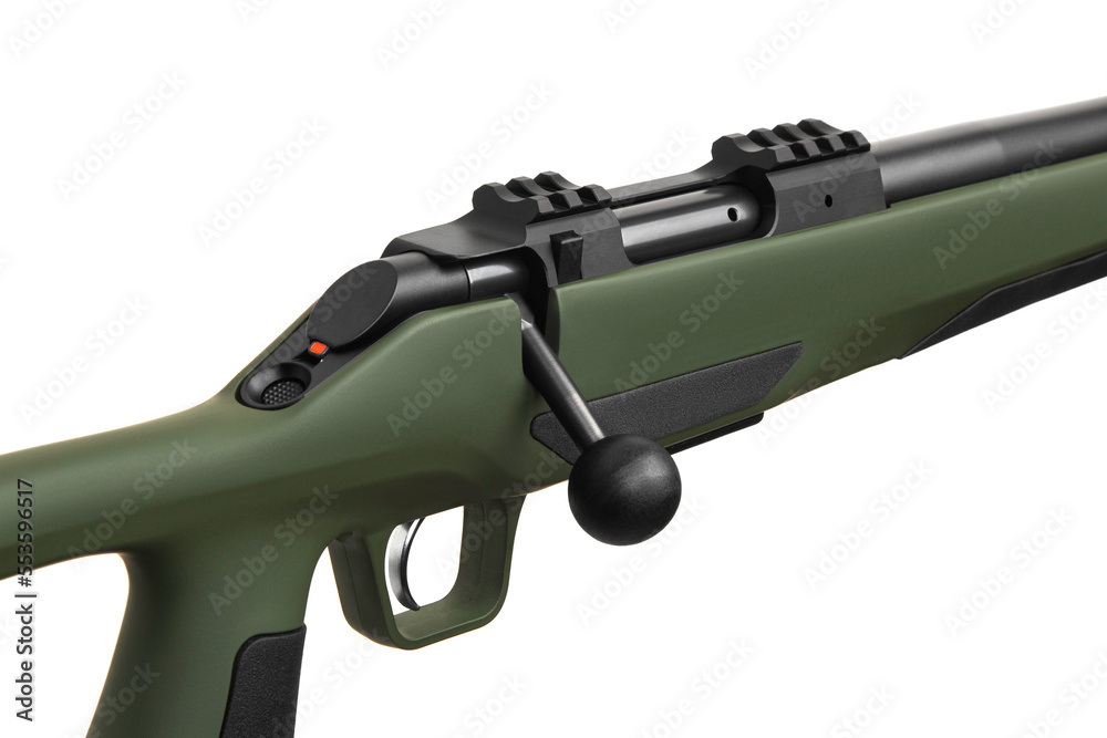 Rifle with plastic stock. Weapons for sports, hunting and self-defense ...