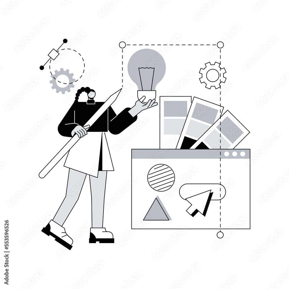 Logo design abstract concept vector illustration. Logo creation ...