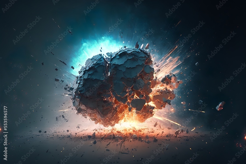 Beautiful explosion Stock Illustration | Adobe Stock