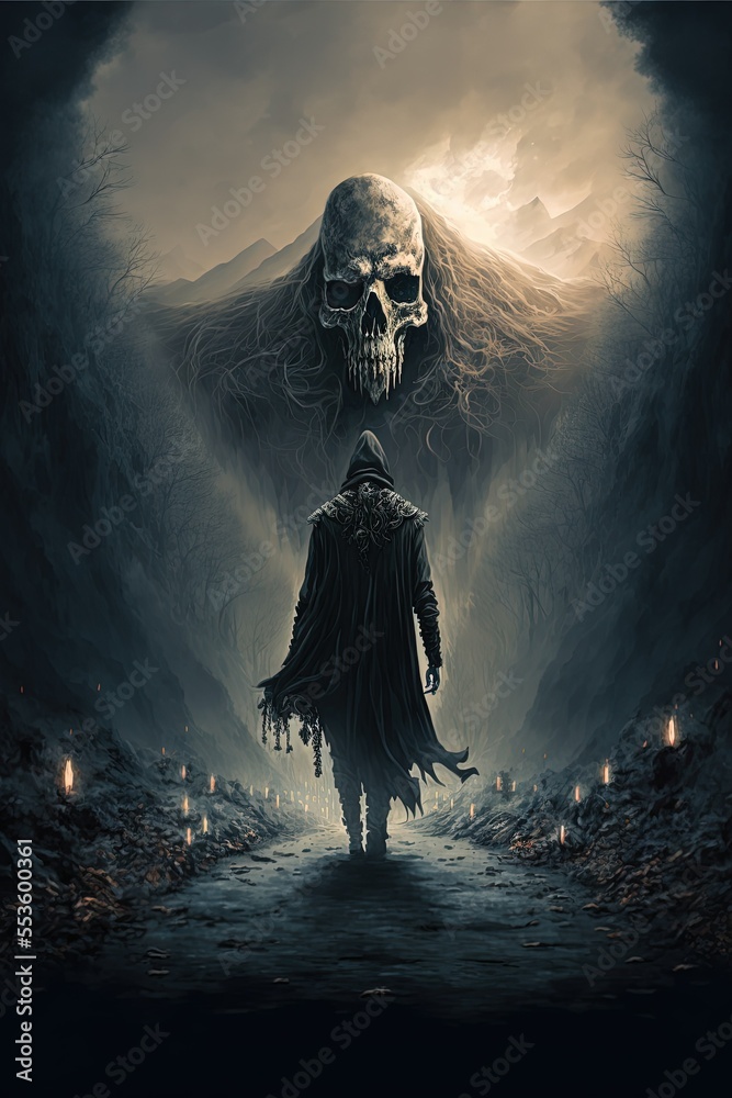 A visual representation of the verse "as i walk through the valley of ...