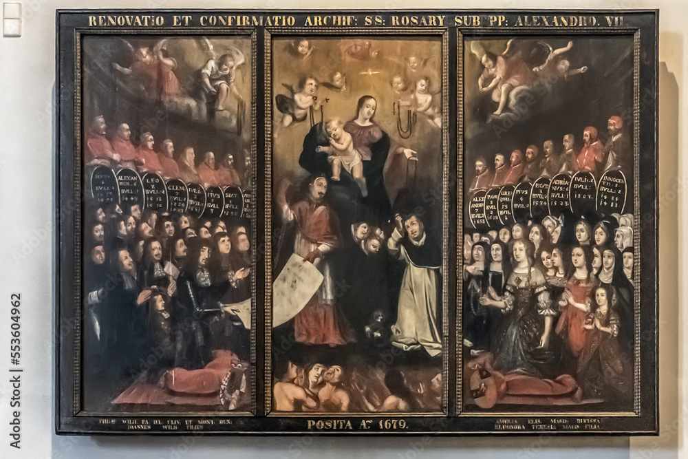 Interior of Saint Lambertus church (Lambertuskirche, built in 1206) is ...