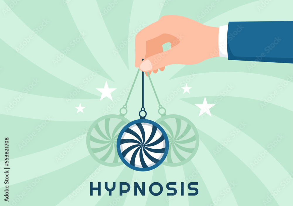 Hypnosis with Black and White Spirals Creating an Altered State of Mind ...
