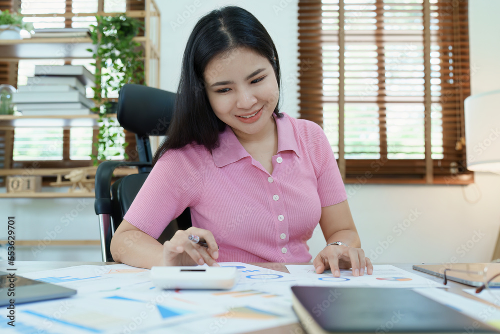 financial, Planning, Marketing and Accounting, portrait of Asian ...