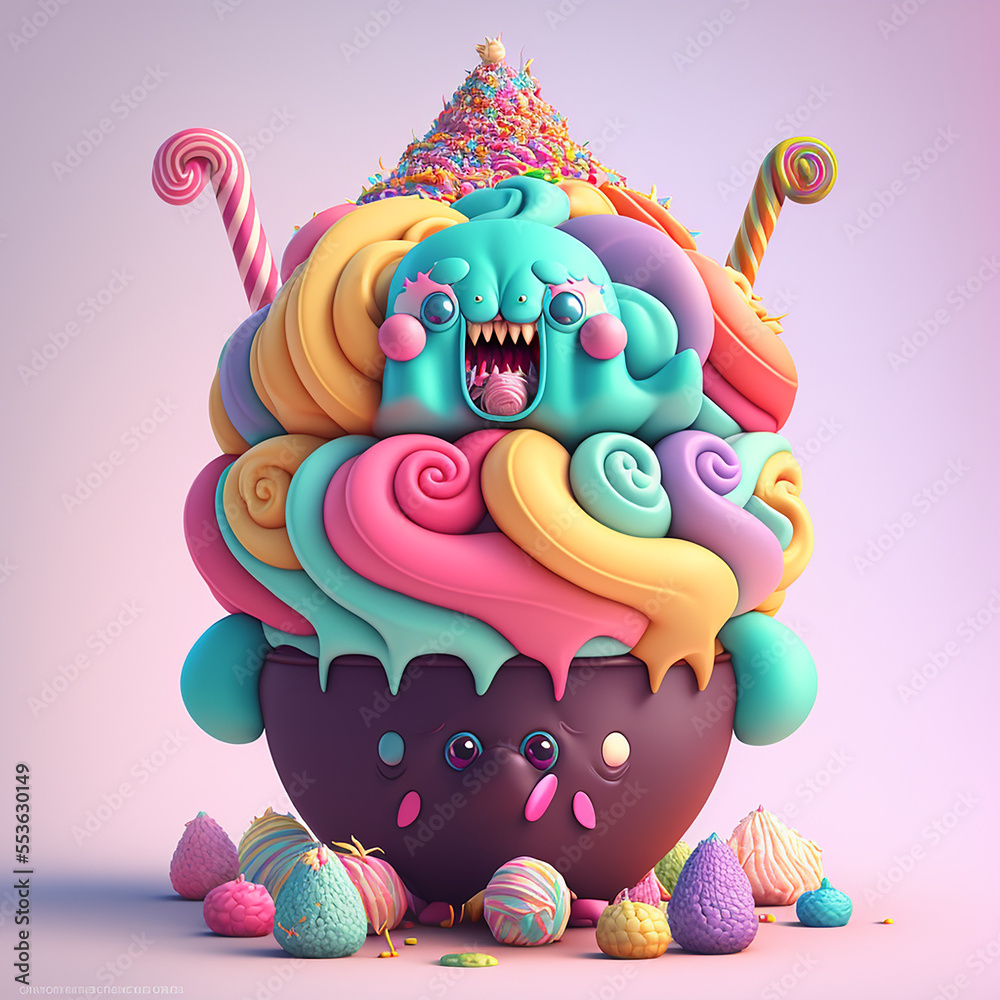 Ai generated candyland creatures. Created using ai generative ...