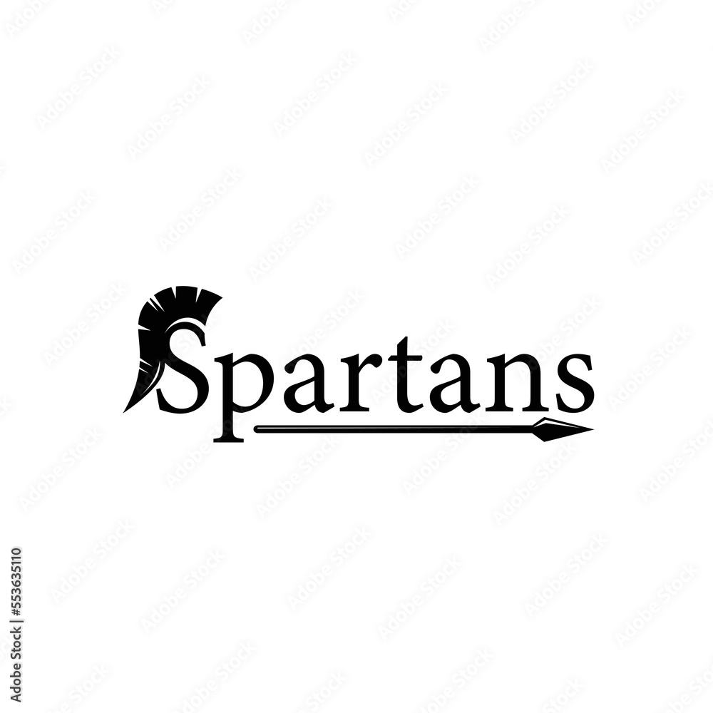 spartan armor logo people design symbol Stock Vector | Adobe Stock