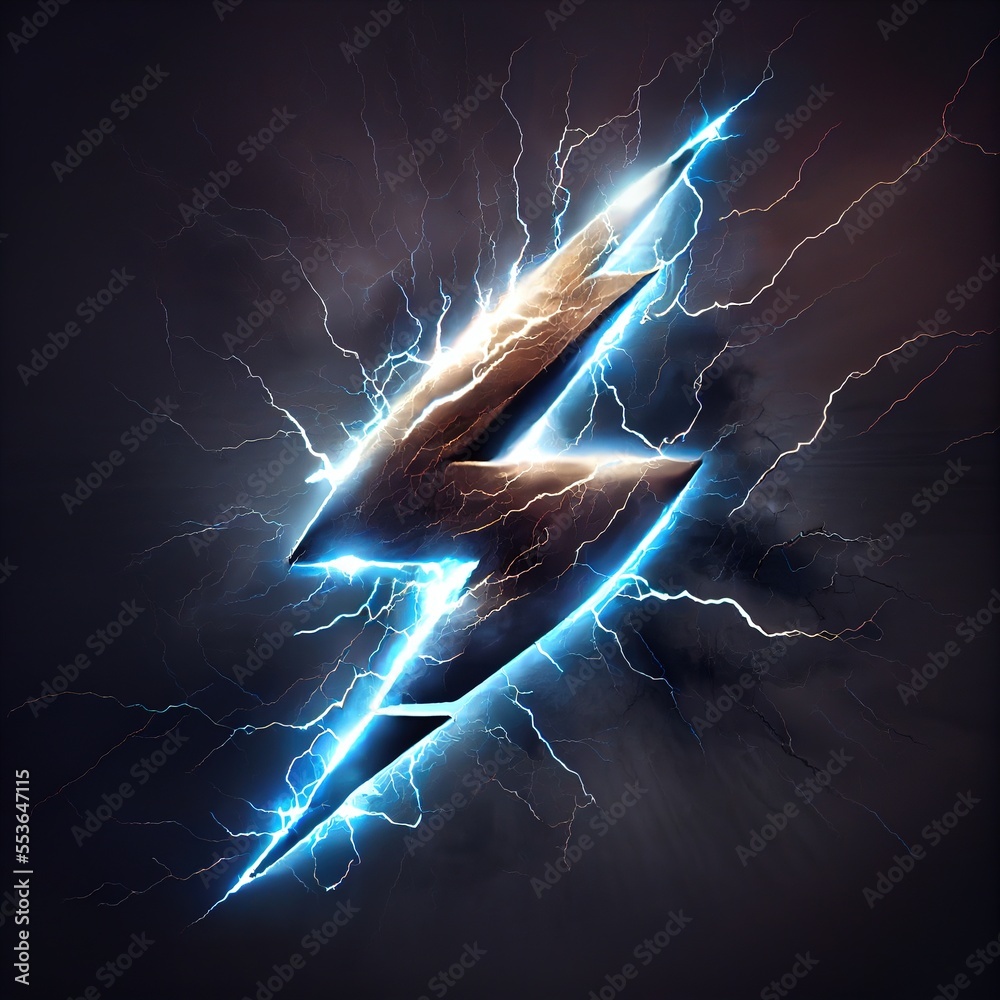 Black Lightning Bolt