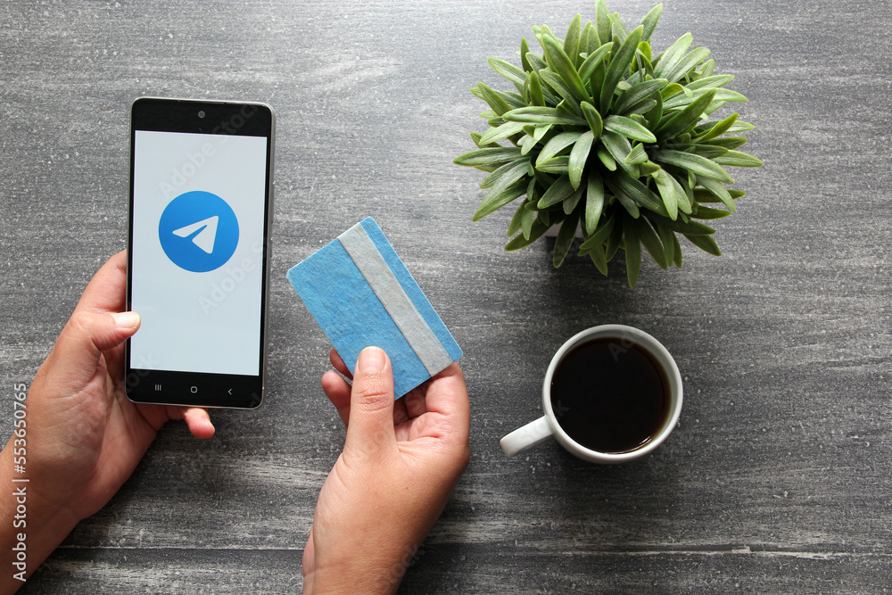 Mexico City, Mexico - Nov 9 2022: Telegram Premium Messaging App ...