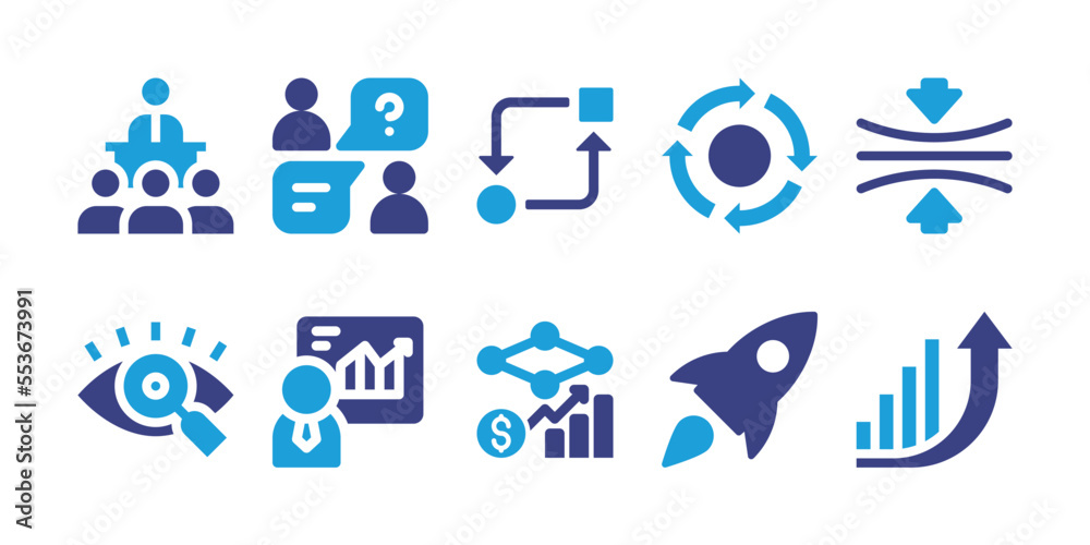 Business icon set. Vector illustration. Containing conference, business ...