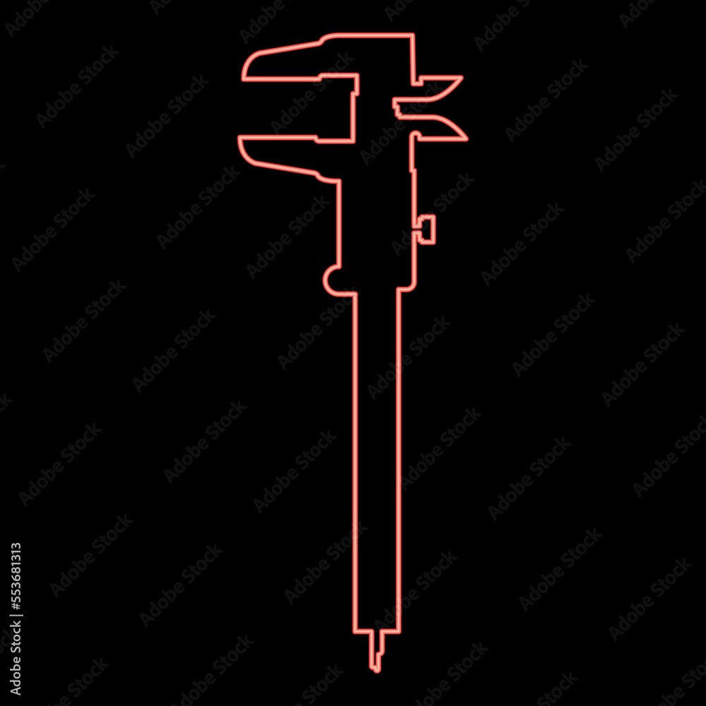 Neon caliper Hand caliper Sliding caliper Vernier caliper Caliper gage ...